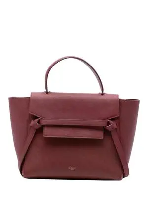 Celine 2018 Grained Calfskin Belt Bag - Red