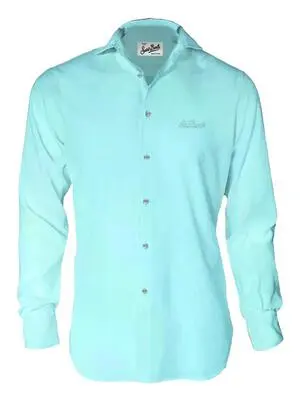 MC2 SAINT BARTH Logo Shirt Blue