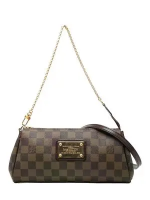 LOUIS VUITTON 2008 Damier Ebene Eva Satchel - Brown