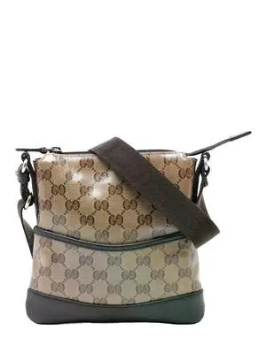 Gucci GG Crystal Crossbody Bag Neutrals