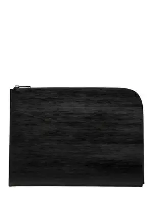 LOUIS VUITTON 2015 Epi Pochette Jour Gm Clutch - Black