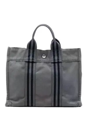 Hermès Canvas Fourre Tout Pm Tote Bag - Grey
