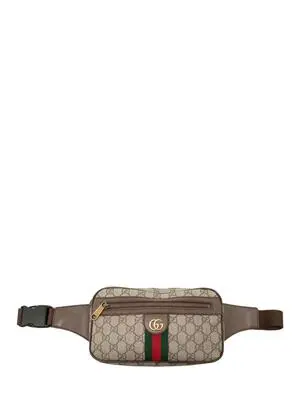 Gucci Gg Supreme Ophidia Belt Bag - Neutrals