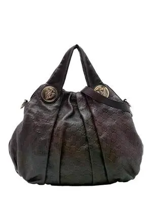 Gucci Large Sissima Hysteria Satchel - Brown