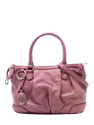 Gucci 2000-2015 Microissima Sukey Satchel - Pink