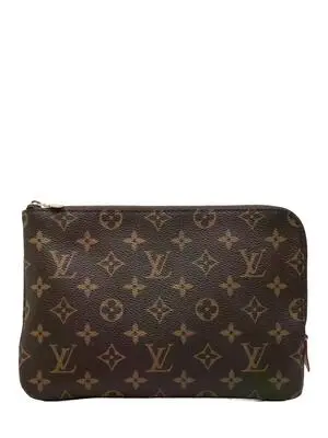 LOUIS VUITTON Monogram Etui Voyageur Pm - Brown