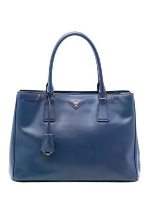 Prada Saffiano Lux Galleria Satchel - Blue