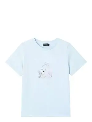TOUT A COUP Printed T-shirt - Blue