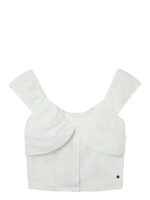 B+AB Broderie-anglaise Blouse - White