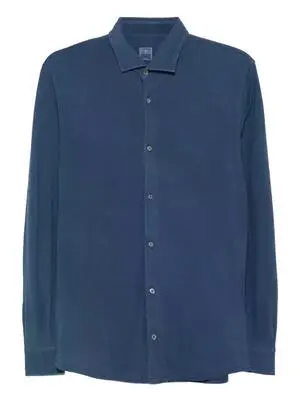 Fedeli Long-sleeve Jersey Shirt - Blue