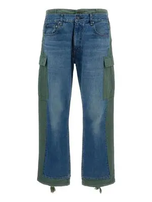 Junya Watanabe Junya Watanabe Hybrid Cargo X Levi's Trousers Blu