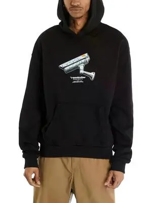 URBAN CLASSICS Graphic-print Hoodie - Black