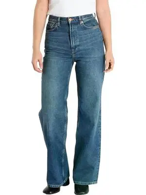 SAMSOE SAMSOE Faded Wash Jeans - Blue