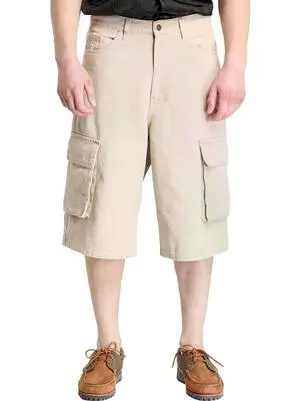 KARL KANI Knee-length Cargo Shorts - Neutrals