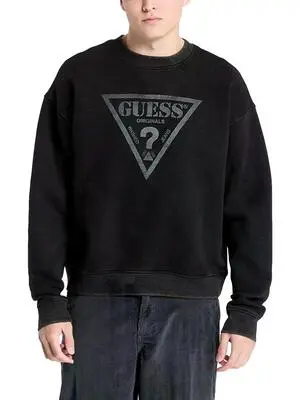 Guess Logo-print Sweatshirt - Black