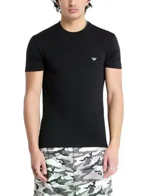 EA7 Logo-patch T-shirt - Black
