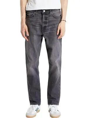 LEEM Austin Faded-effect Straight-leg Jeans - Grey