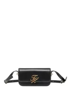 Tommy Hilfiger Logo-plaque Contrast-stitch Cross Body Bag - Black