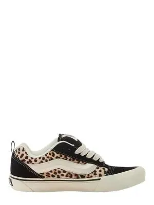 VANS Knu Skool Leopard-print Sneakers - Black