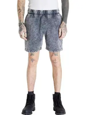 Guess Wide-leg Denim Shorts - Grey