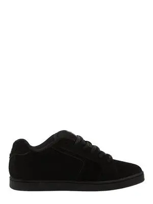 DC SHOES Logo-patch Suede Sneakers - Black