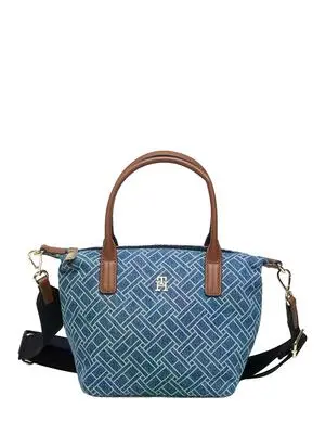 Tommy Hilfiger Denim Geometric-pattern Tote Bag - Blue