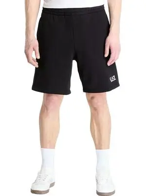 EA7 Logo-print Shorts - Black