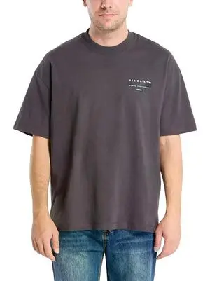 ALLSAINTS Redact Logo-print T-shirt - Black
