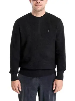 ALLSAINTS Aspen Waffle-knit Sweater - Black