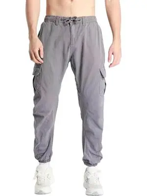 URBAN CLASSICS Elasticated-waist Cargo Trousers - Grey