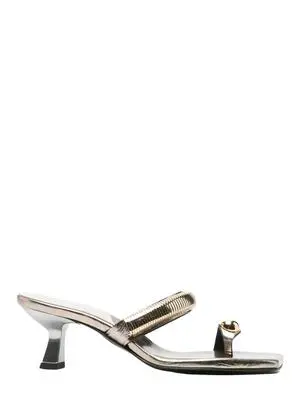 DONNARÌ Toe-ring Sandals - Silver