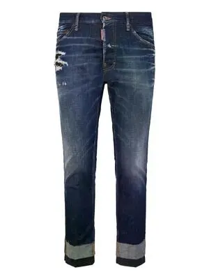 Dsquared2 Teddy Ripped Jeans - Blue