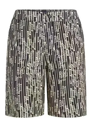 Karl Lagerfeld All-over Print Shorts - Black