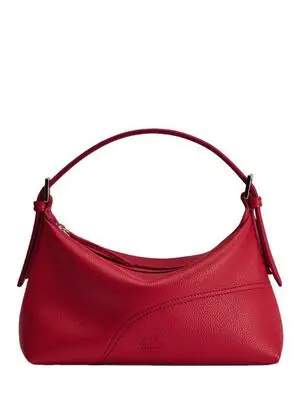 ATP ATELIER Vadena Grained Leather Pouch - Melograno