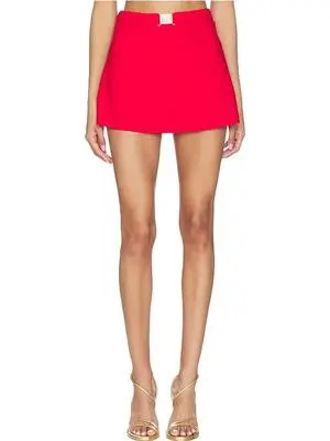 Cult Gaia Amoret Knit Skirt - Red
