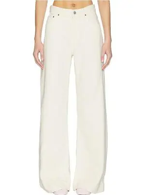 MOTHER MOTHER Lil Petite Lemon Twist Sneak Jeans Ivory