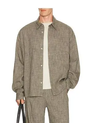 WON HUNDRED Maza Long Sleeve Shirt In . Also - Grey