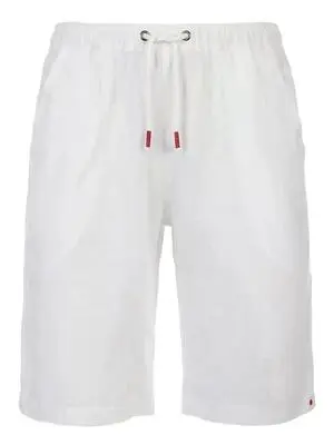 Kiton Drawstring Waistband Shorts - White