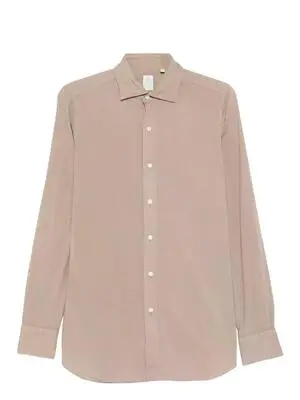 FINAMORE 1925 Spread-collar Shirt - Neutrals