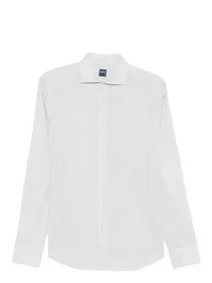 Fedeli Sean Spread-collar Shirt - Grey