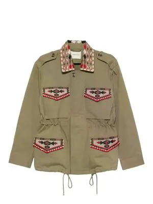 FRONT STREET 8 Drawstring-waist Jacket - Green