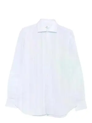 FINAMORE 1925 Spread-collar Shirt - Blue