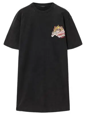 ALLSAINTS Organic Cotton Roque Mini T-shirt Dress - Black