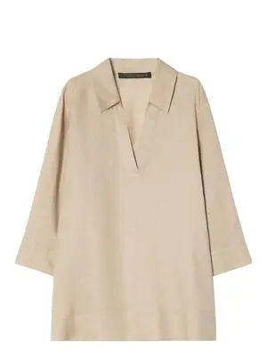 Marina Rinaldi Linen Tunic - Beige