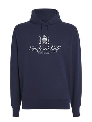Rlx Ralph Lauren Cotton-blend Hoodie - Navy