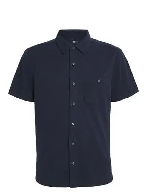 Paige Cotton Carillo Polo Shirt - Navy