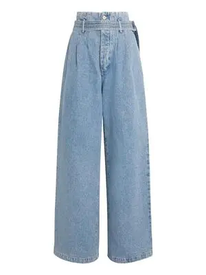 AGOLDE X Maria Mcmanus Corset Wide-leg Jeans - Blue