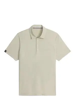 ASHWORTH GOLF Sand Stripe Polo Moss