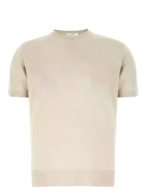 PANICALE Fine-knit Silk T-shirt - Neutrals