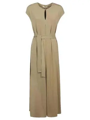 Max Mara Keyhole-detail Maxi Dress - Neutrals